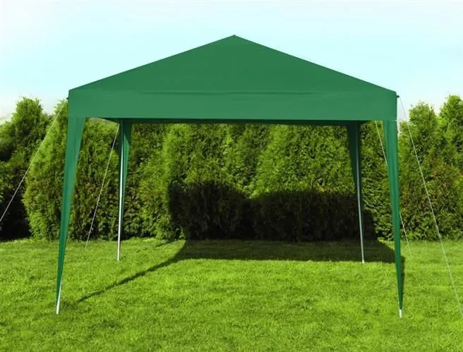 Malatec Zahradní párty stan 3 x 3 m + 3 boční stěny, zelený, 5506