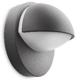 Philips myGarden - Nástěnné venkovní LED svítidlo, průměr 20 cm, E27, antracit 915002145803