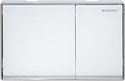 Geberit Omega60 ovládací tlačítko sklo bílá 115.081.SI.1