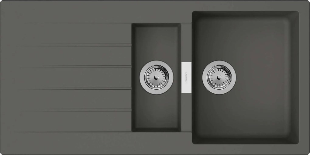 Hansgrohe S52 - Granitový dřez S520-F530, kamenná šedá 43357290