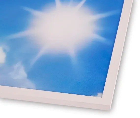 BRILAGI-LED Stm svítidlo SLIMFRAME SKY LED/58W/230V 60x60 cm stříbr/modrá+DO