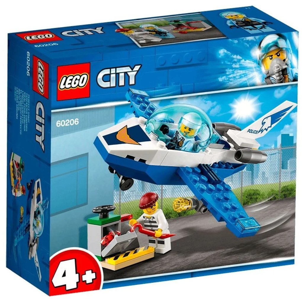 Lego stavebnice lego city 60206 hlídka letecké policie