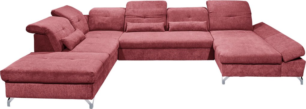 XXXLutz SEDACÍ SOUPRAVA, textil, bobulová MID.YOU - Rozkládací sedačky - 002220028618