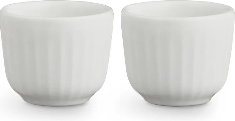 Sada 2 bílých porcelánových misek na vajíčka Kähler Design Hammershoi, ⌀ 8 cm