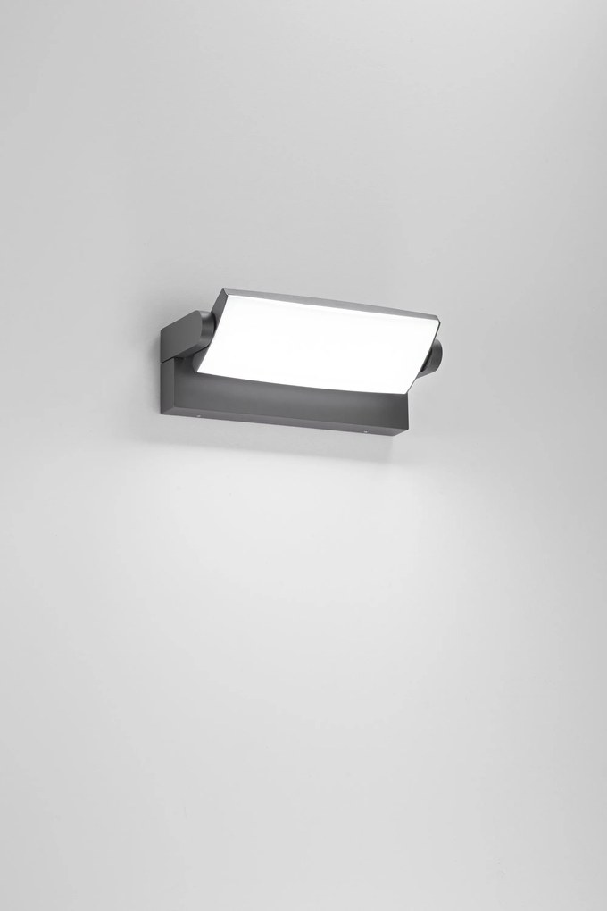 FAN LED-FLOYD-AP-ANT Nástěnné svítidlo Floyd antracitové, hliník, 23 W, 3300 lm, CCT 2700-3000-4000 K, IP65 - FANEUROPE