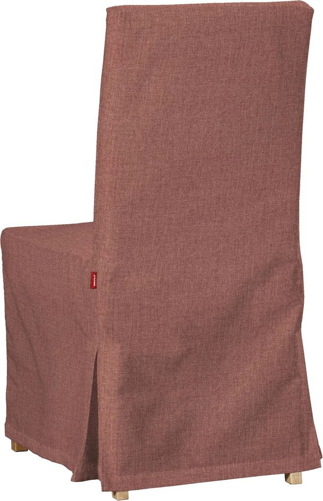 Potah na židli IKEA Henriksdal, dlouhý barva hnědá látka pletený vzor