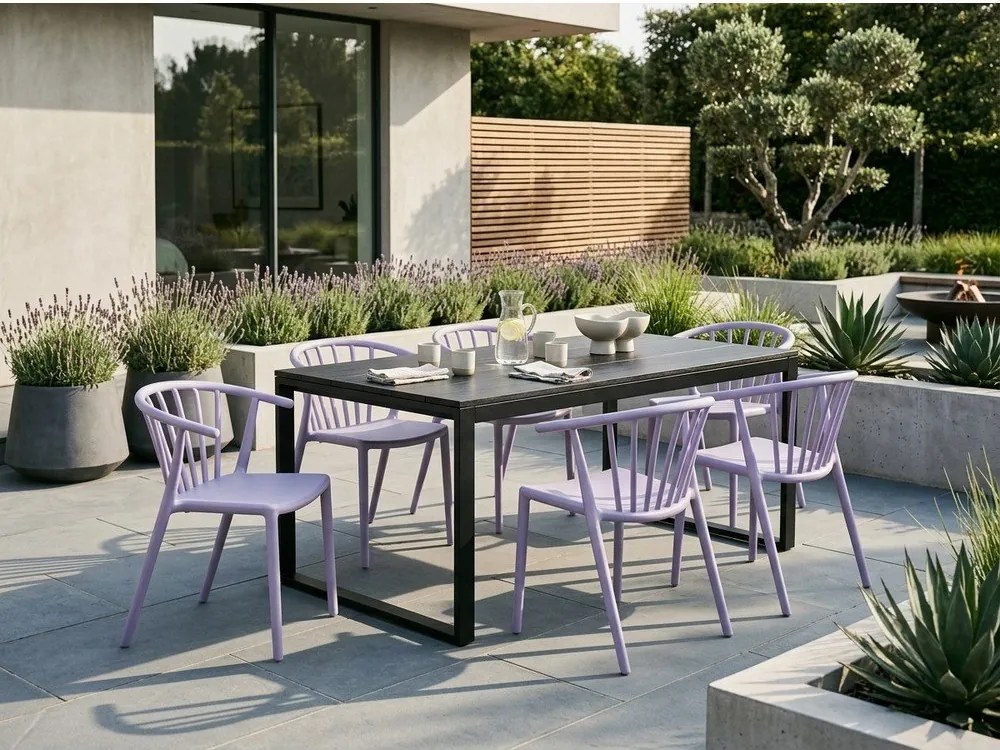 Plastová zahradní židle v levandulové barvě Capri – Bonami Essentials