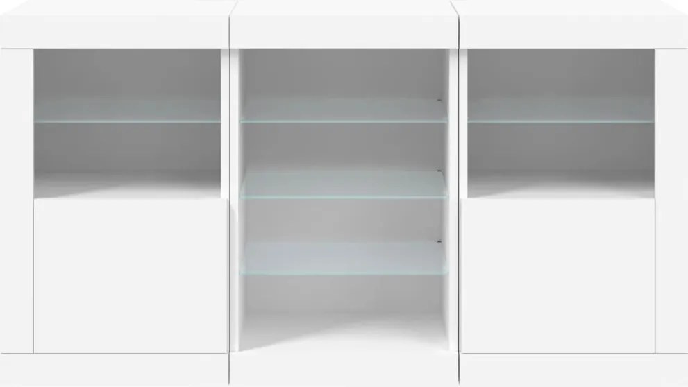 Příborník s LED osvětlením bílý 123 x 37 x 67 cm 3209079