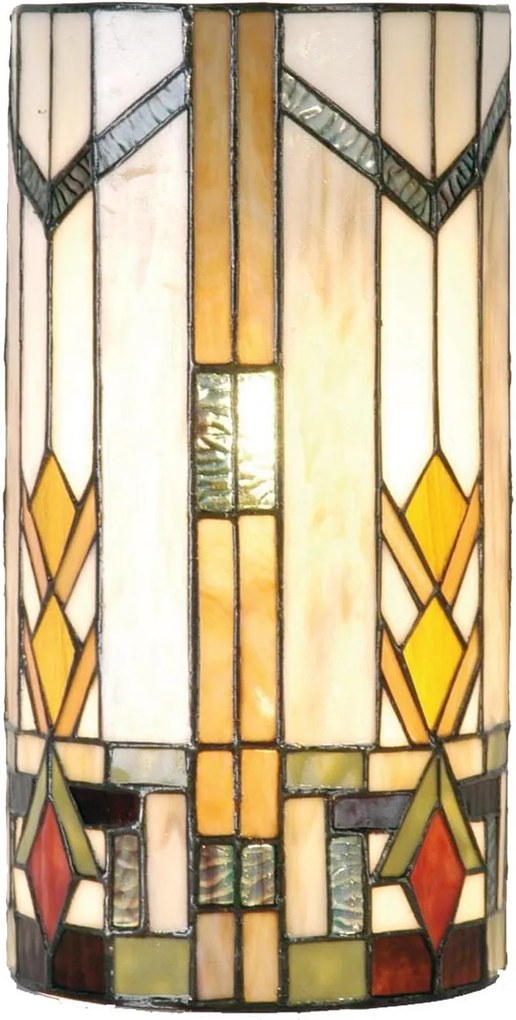 Nástěnná lampa Tiffany - 20*11*36 cm 2x E14 / Max 40w Clayre & Eef