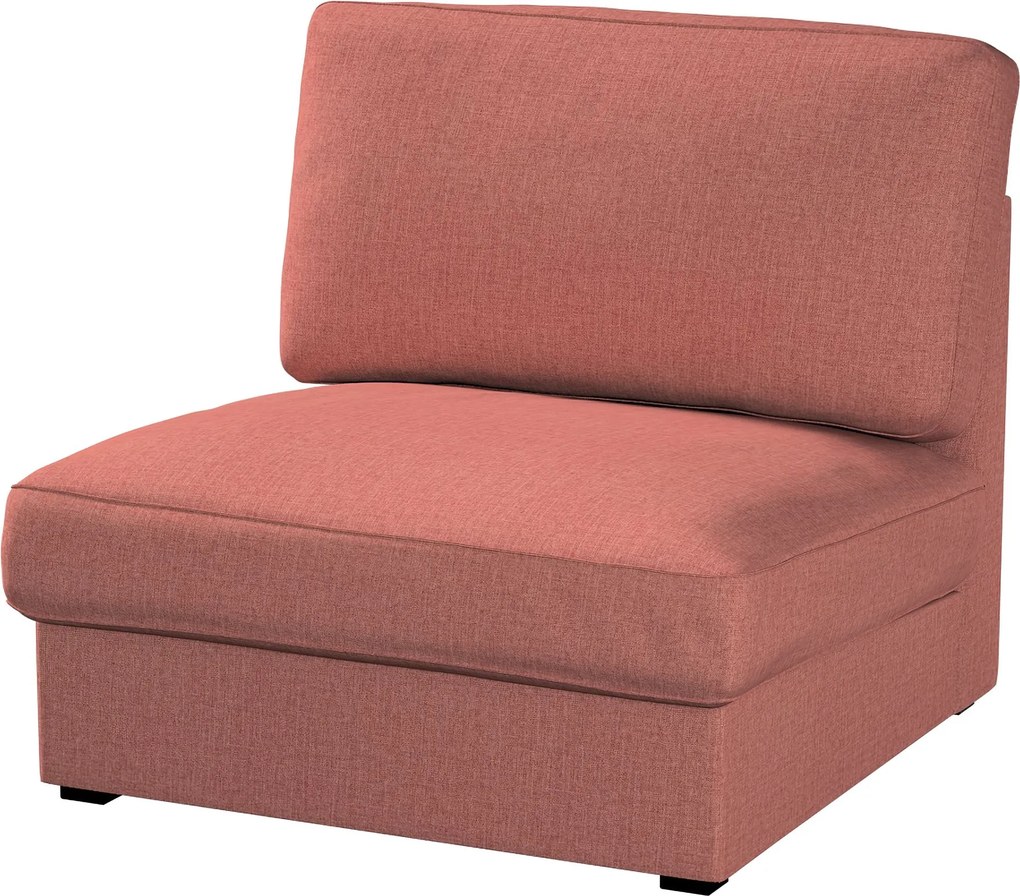 Potah na neskládací křeslo IKEA Kivik barva hnědá látka pletený vzor