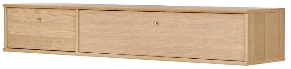 TV stolek v dekoru dubu v přírodní barvě 133x22 cm Mistral – Hammel Furniture