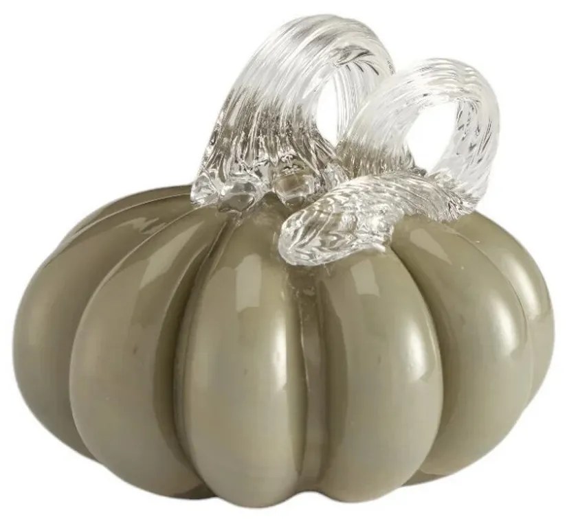 Skleněná dekorace Pumpkin Khaki 8 cm COOEE Design