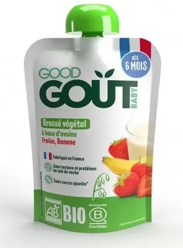 Good Gout BIO Ovesný dezert s jahodou a banánem 90 g