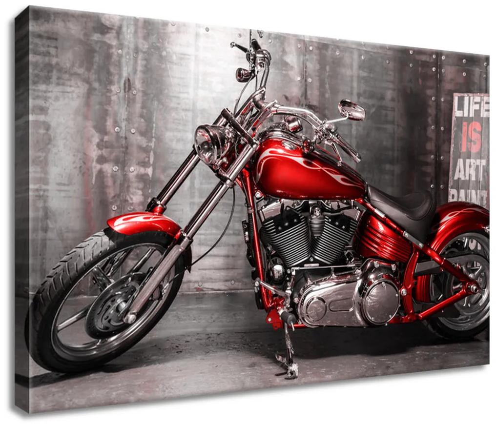 Gario Obraz na plátně Vyblýskaná motorka Velikost: 40 x 30 cm