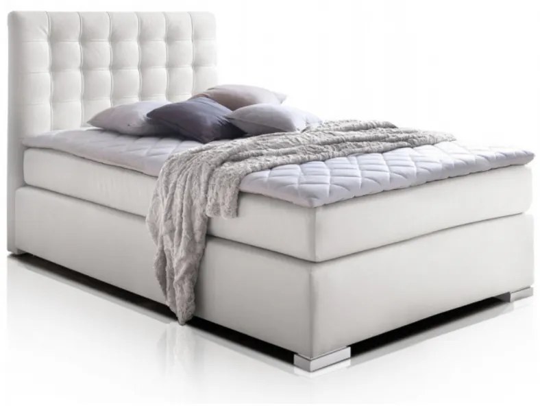 Postel boxspring bílá Izabella PLUS 140x200