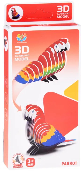 JOKO 3D puzzle papoušek ara