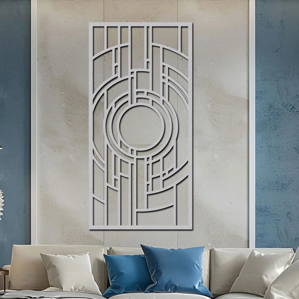 dřevo života Dřevěný panel GATSBY V Zvolte rozměr (cm): 40x80, Zvolte barvu dekoru: Bílá