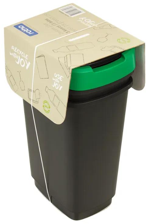 Rotho Set 3 odpadkových košů TWIST 25L na třídění odpadu