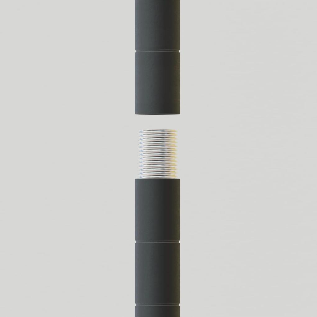 Kovové regály v industriálním stylu DECO s 15 policemi, 185x235x35 cm