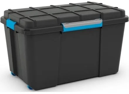 Plastový úložný box KETER Scuba Box XL s víkem 110l, černý