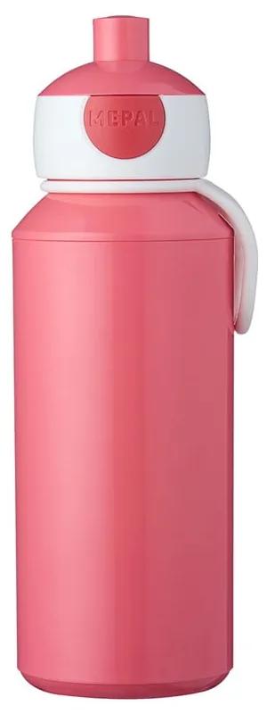 Růžová láhev na vodu Mepal Pop-Up, 400 ml