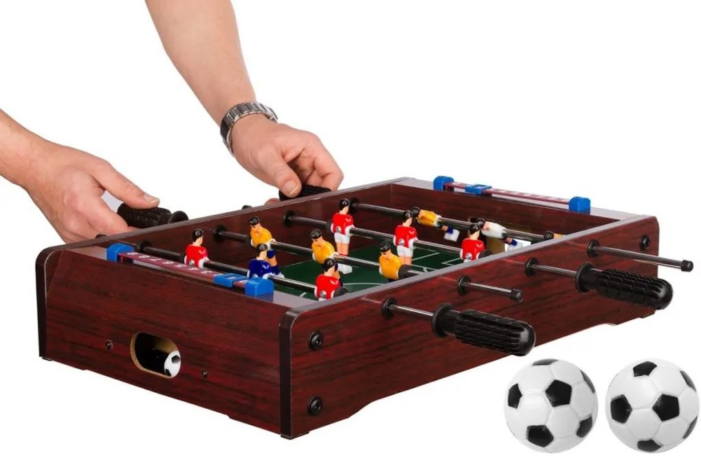 GamesPlanet® Mini stolní fotbálek, 51 x 31 x 8 cm, tmavá M40693