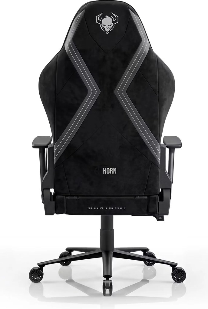 Látková herní židle černá Diablo X-Horn 2.0 Burned Black Normal
