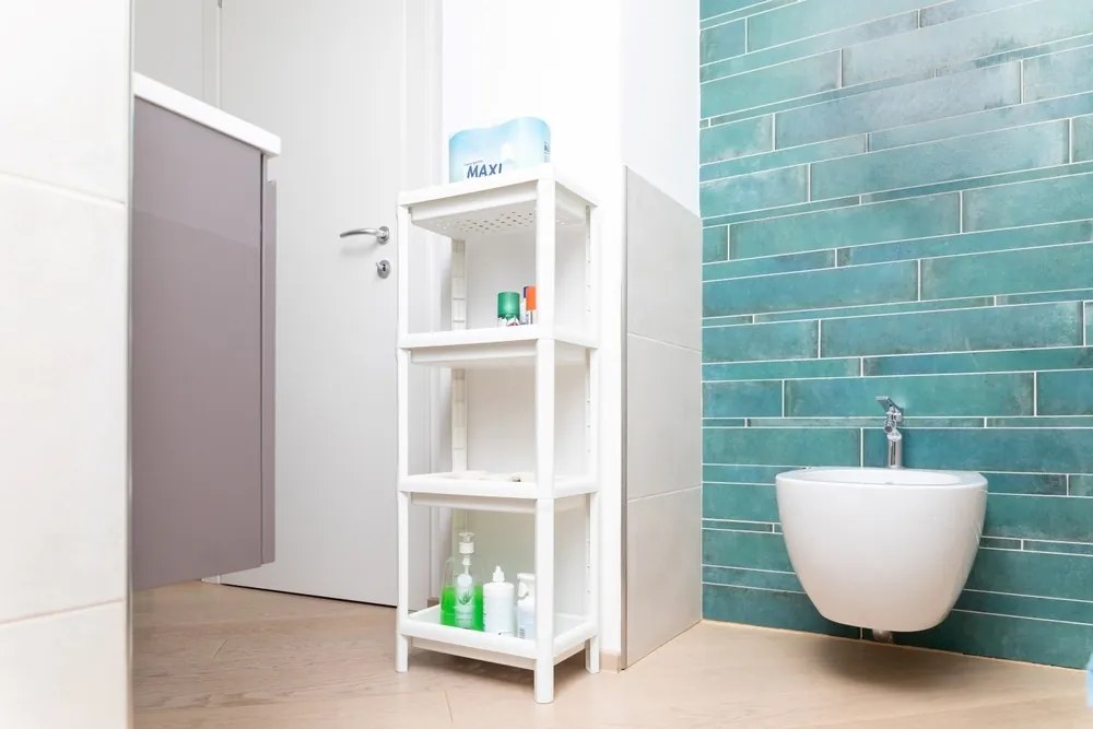 DEA HOME LINDA čtyřpatrový regál