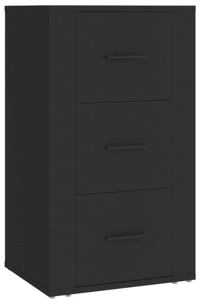 vidaXL Příborník černý 40x33x70 cm kompozitní dřevo