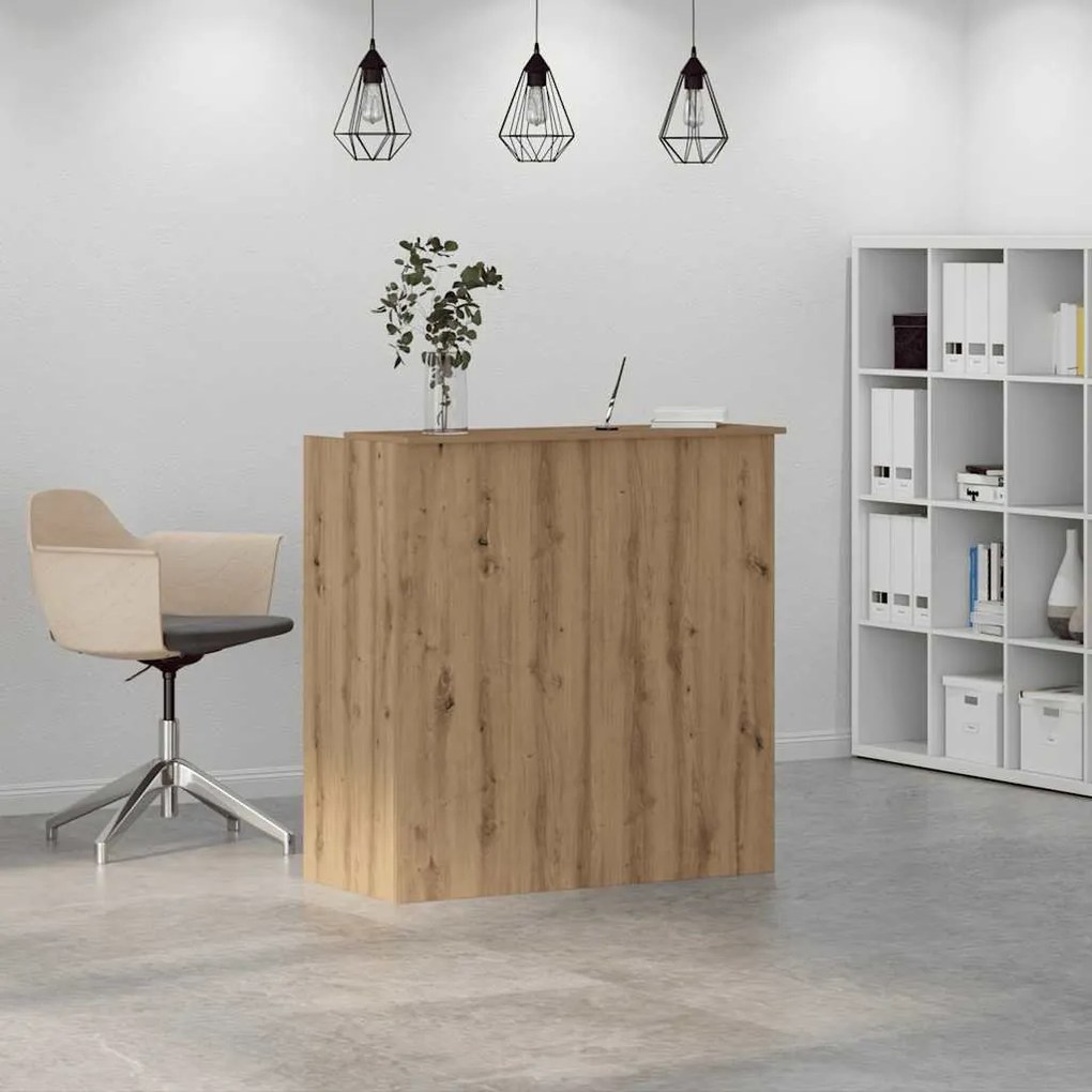 Recepční stůl dub artisan 100x50x103,5 cm kompozitní dřevo 3324168