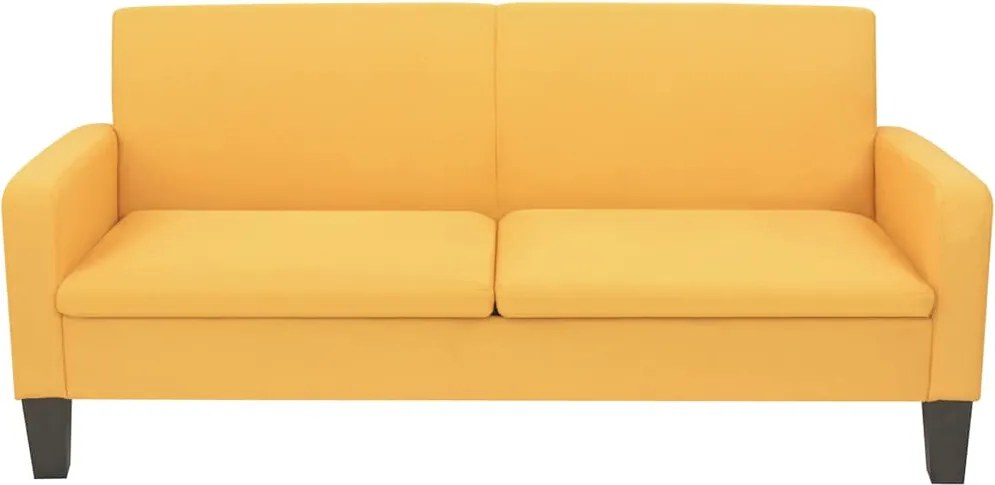 2dílná sedací souprava textil žlutá 278214