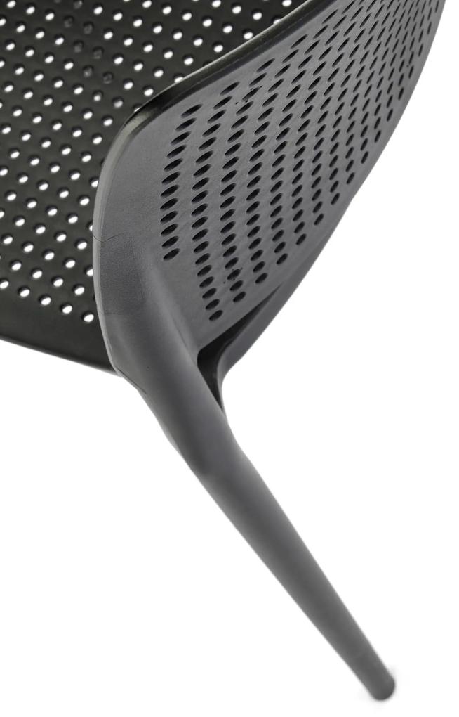 Černá plastová židle K514