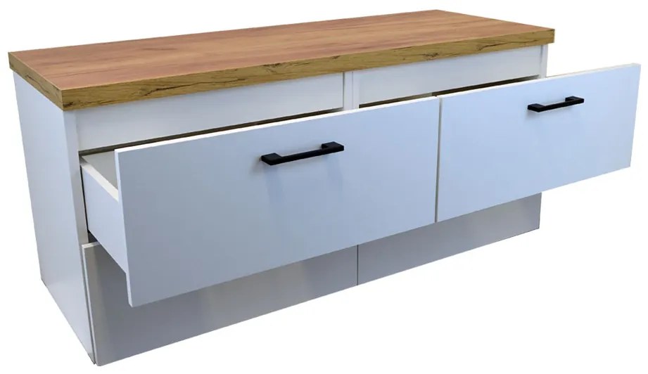 Comodo Koupelnová skříňka pod deskové umyvadlo Agria 120-HD - bílá
