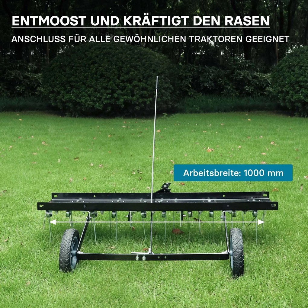 Vertikutátor Wiltec – 100 cm, černá (51705)