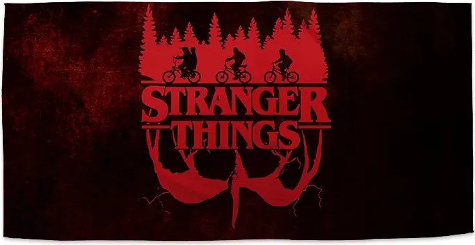 Sablio Ručník Stranger Things Red - 50x100 cm