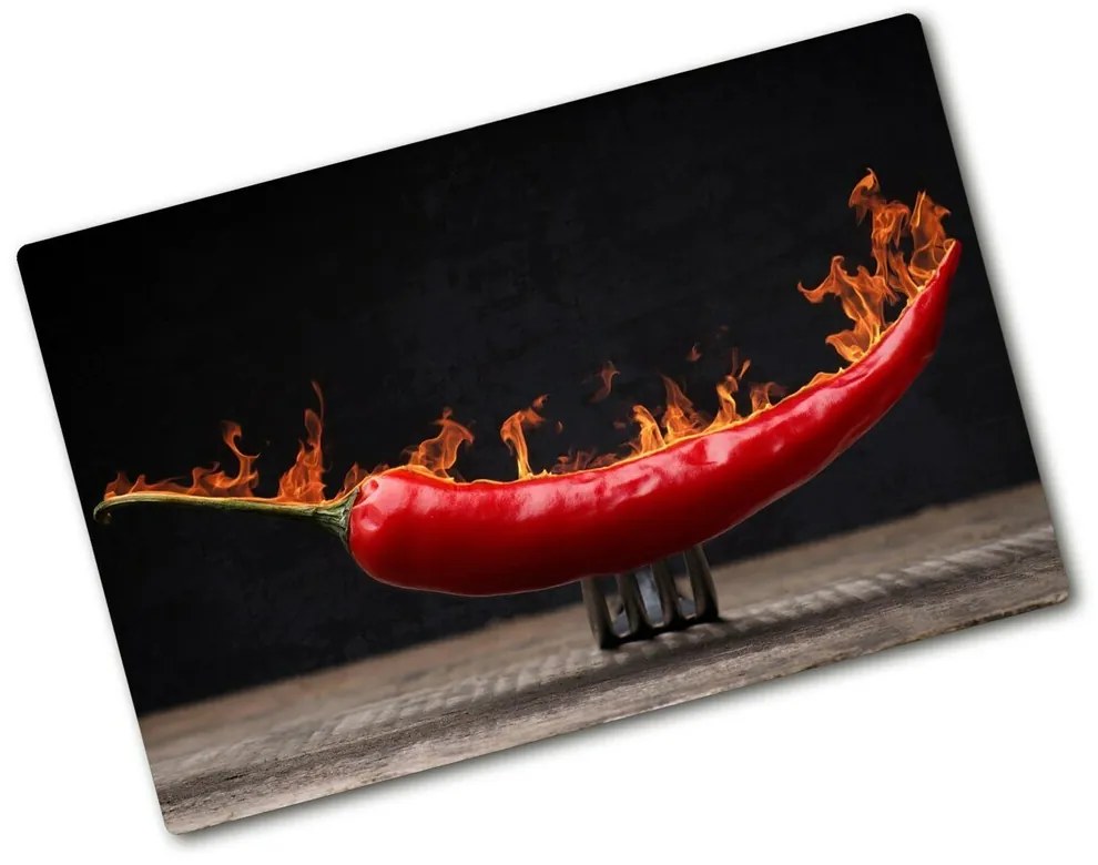 Wallmuralia Deska na krájení tvrzená Chilli 80x52 cm