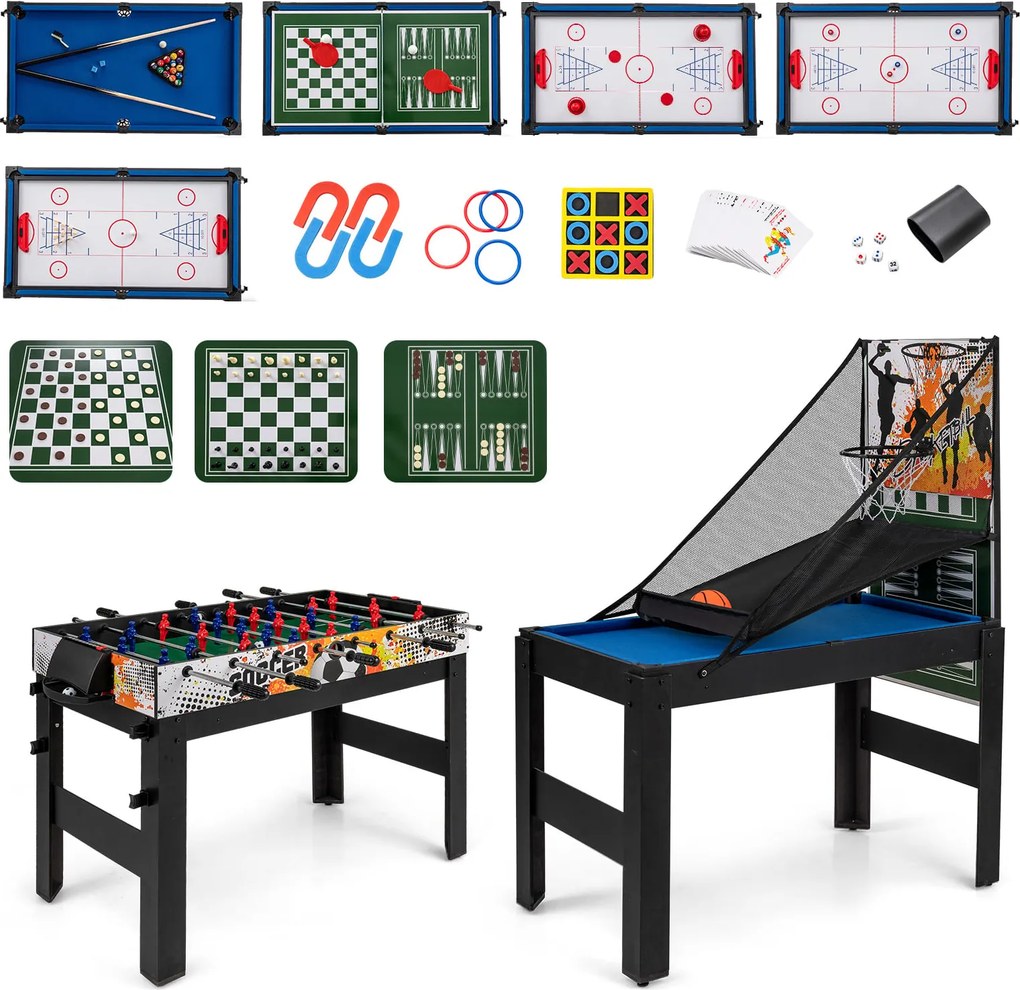 Costway 14 v 1 Herní stolní set stolní hra multifunkční se stolním