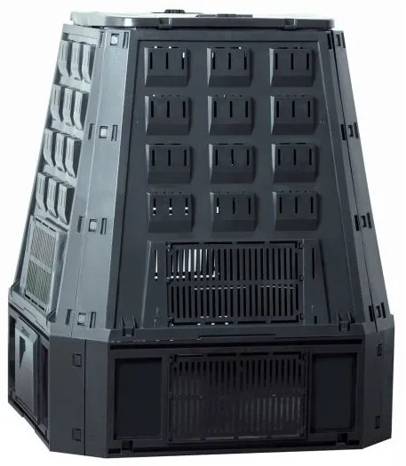 Kompostér, 630 l, černá