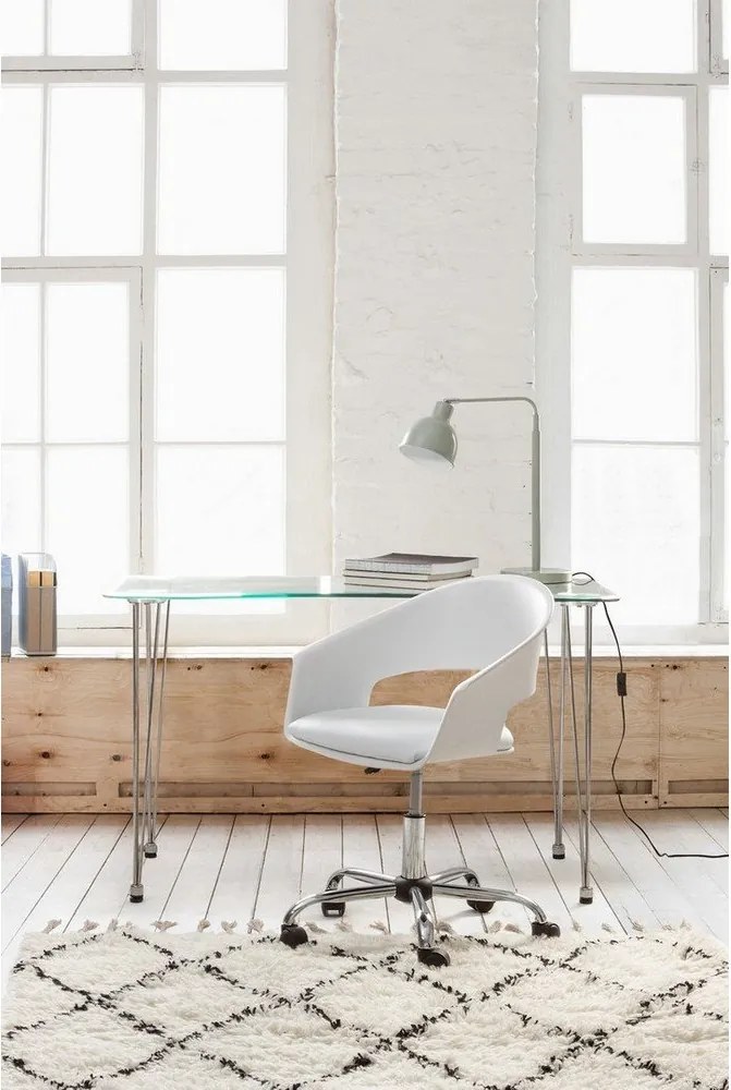 Pracovní stůl se skleněnou deskou 60x120 cm Rondo – Bizzotto
