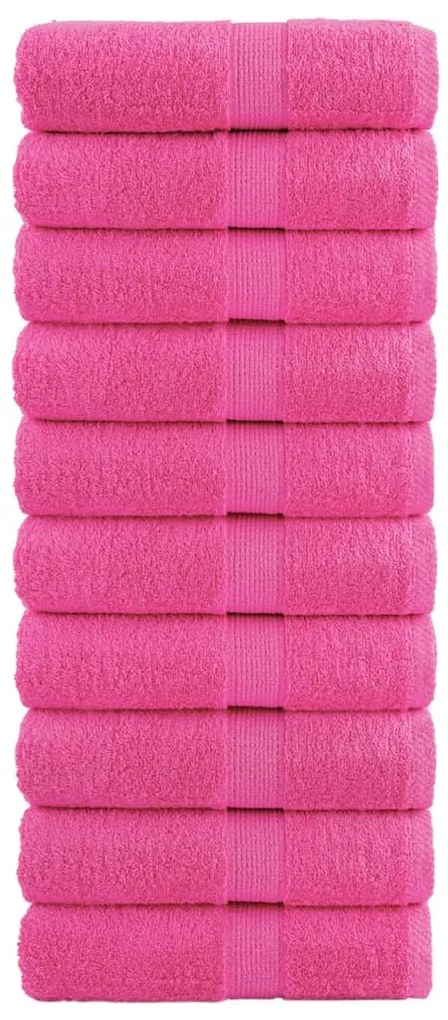 Prémiové mycí utěrky SOLUND 10 ks růžové 30x30 cm 600 g/m² 137517