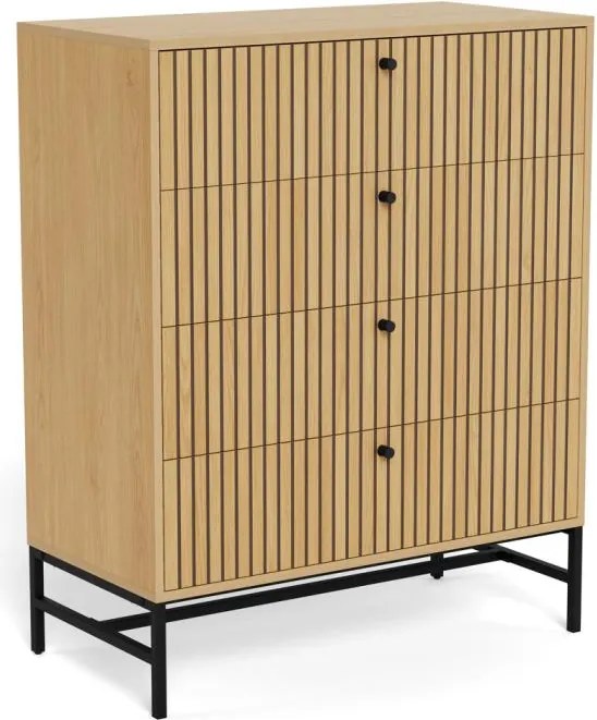 ACTONA Komoda ALBANY hnědá 80,6x40 cm