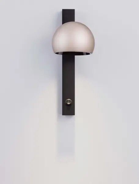 LED champaign zlato-černé nástěnné svítidlo Lusa