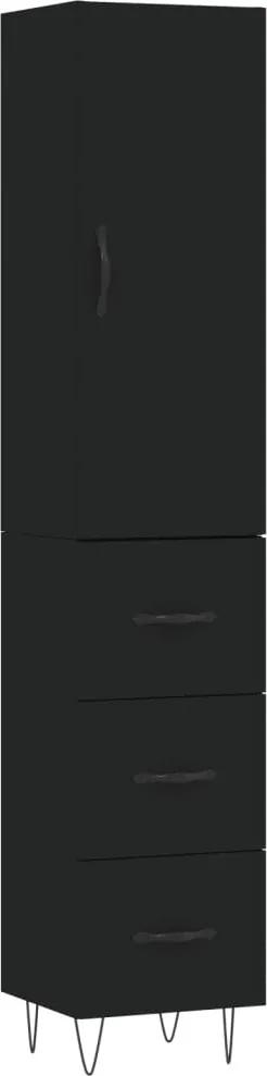 vidaXL Skříň highboard 34,5 x 34 x 180 cm kompozitní dřevo [3198882] Barva: Bílá