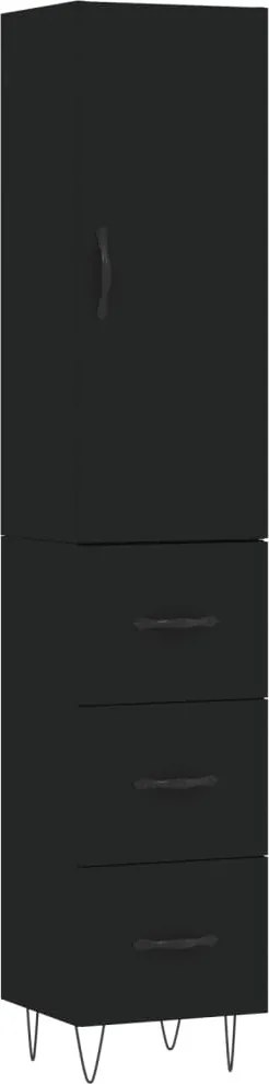 vidaXL Skříň highboard 34,5 x 34 x 180 cm kompozitní dřevo [3198882] Barva: hnědý dub