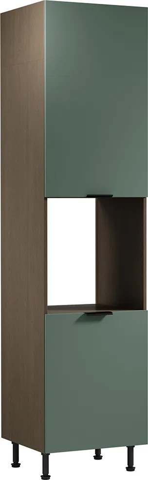 SORENTO bg | vysoká skříňka D60PWN na vestavnou troubu | 60 cm | LEVÁ | baltic/zelená