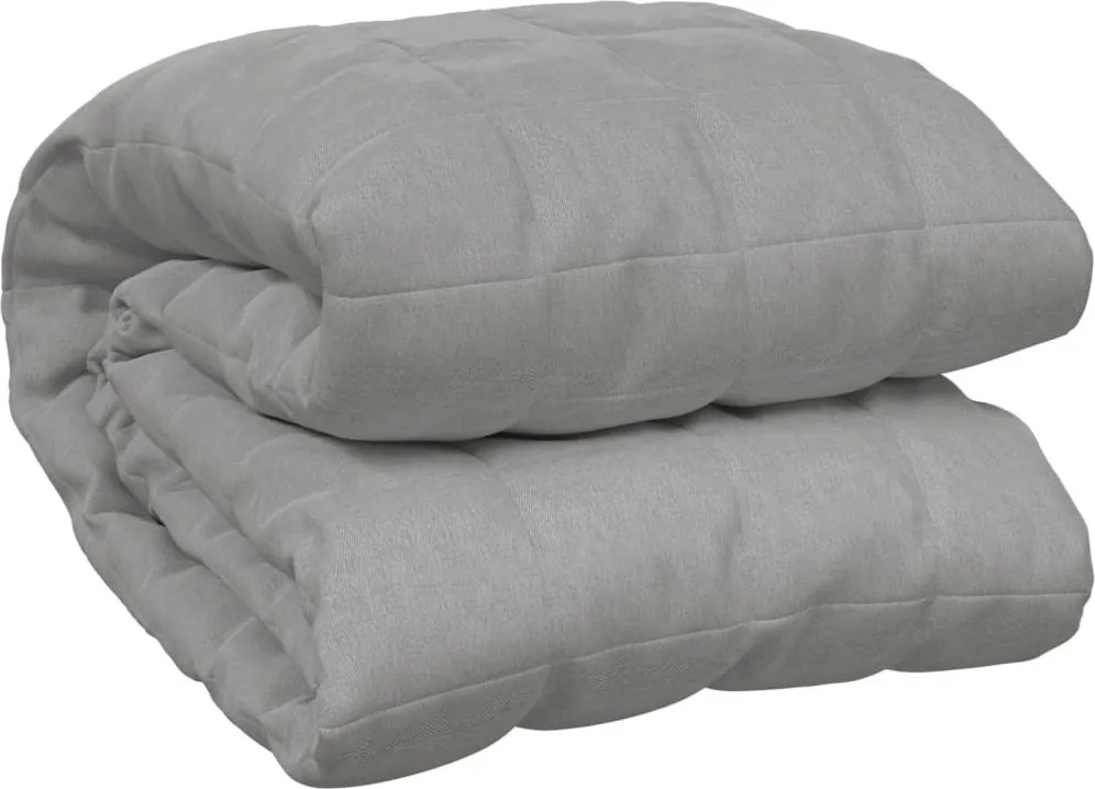Zátěžová deka šedá 122 x 183 cm 9 kg textil 3154776