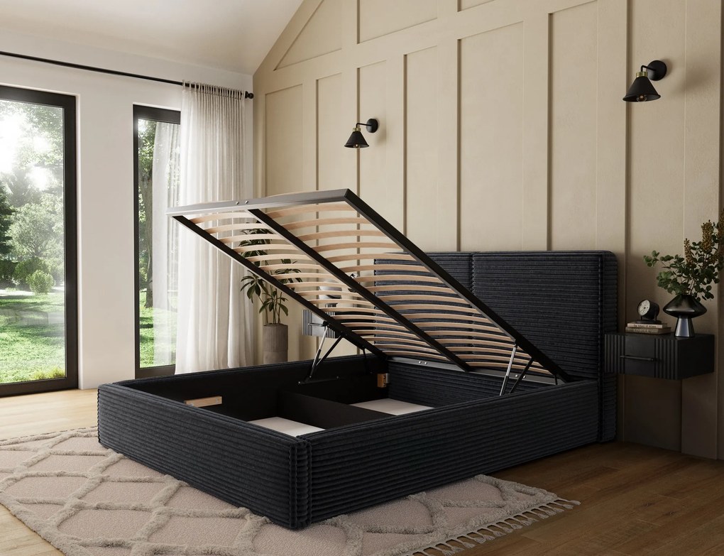 Pesillo postel + kovový rám/plynový píst/kontejner 140x200