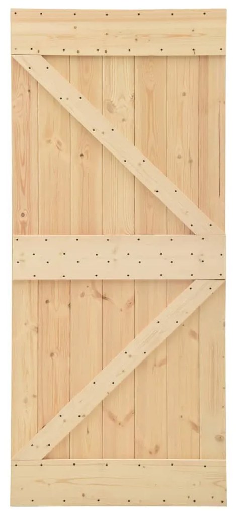 vidaXL Dveře 100 x 210 masivní borové dřevo