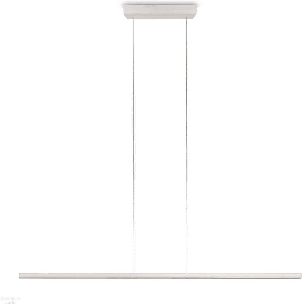 Linealight 8201 Straight_P1, bílé subtilní svítidlo nad stůl, 18W LED 2700K, délka 152cm