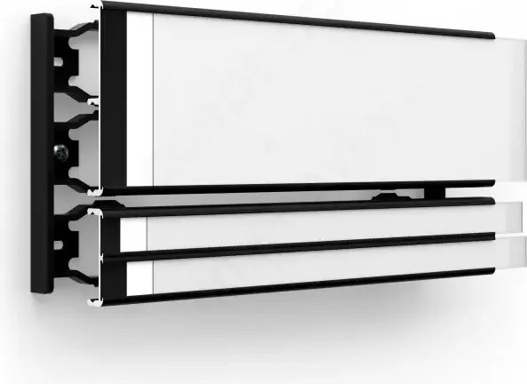 ACCEPT Dveřní tabulka ACS 187 x 93 mm - černá tabulka